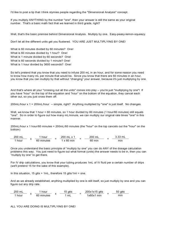 Med Math Examples Allnurses Med Math Examples Allnurses