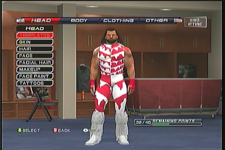 "Macho Man" Randy Savage WCW Red/White Stripes Lipstick Outfit - XBox ...