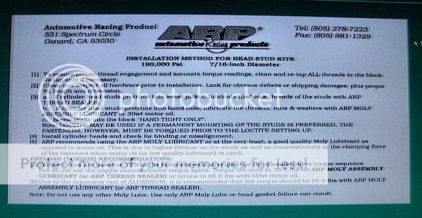 ARP head stud torque setting. Surely not 80 ft lbs? | Team Chevelle