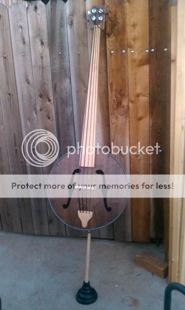 My 4-string, upright, double washtub bass - Discussion Forums - Banjo ...