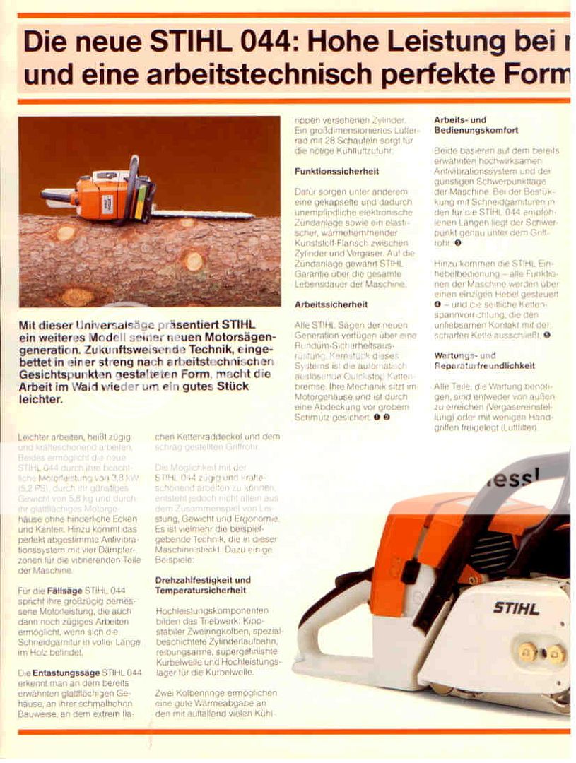 Stihl 044 - Alles rund um die Motorsäge: www.motorsaegen-portal.de
